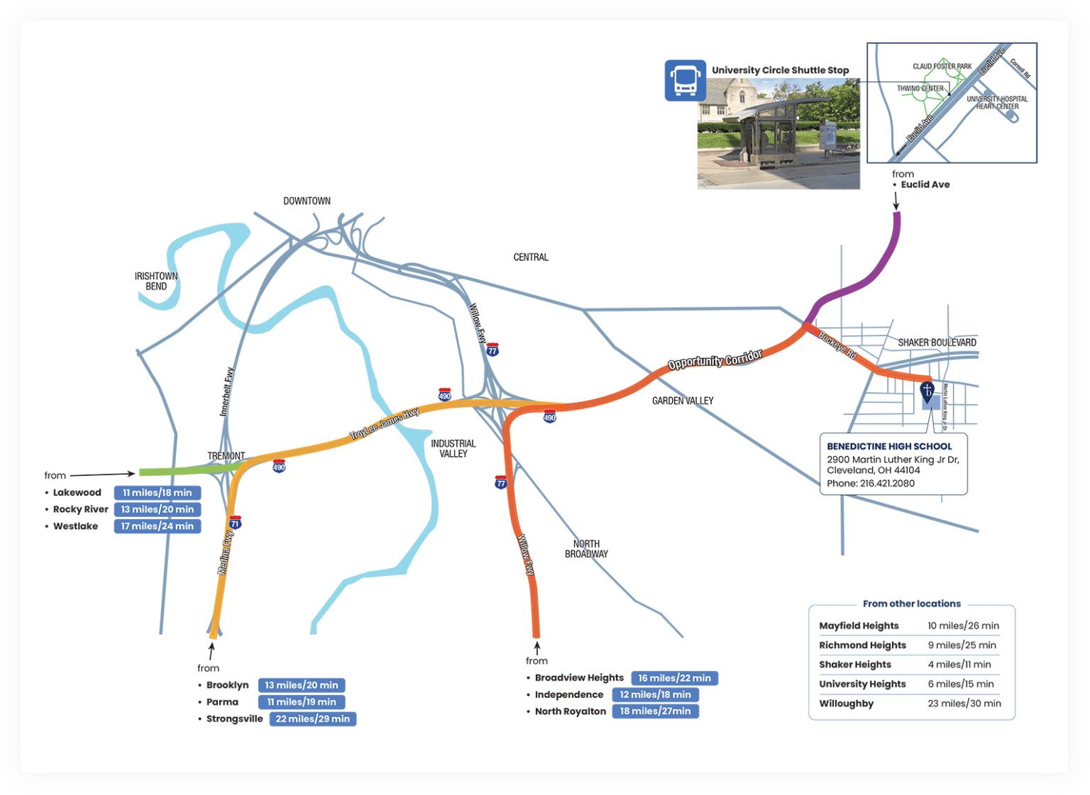 ROUTES & TRANSPORTATION | cbhs.edu